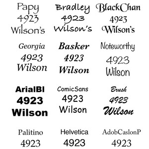 LARGE ENGRAVED Address Marker. Free Design, Text, Graphics & Color ...