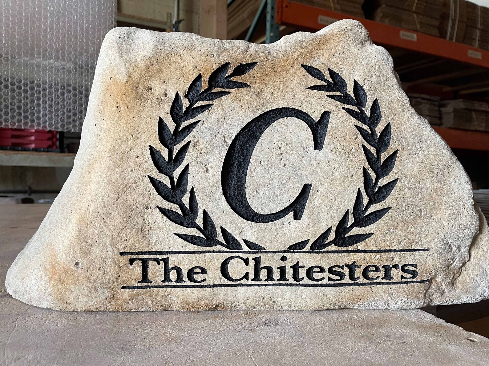 Engraved Name Stone - Personalized Garden Decor (22” X 11.75 X 4") - Etsy