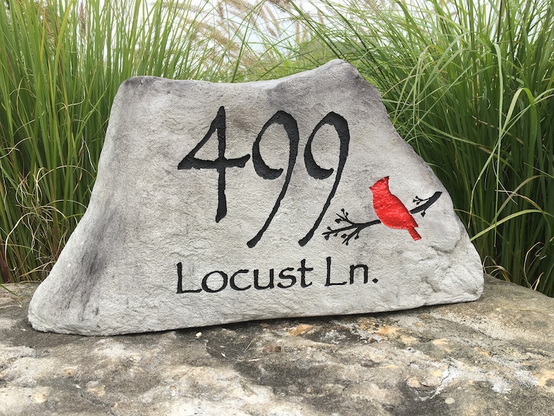 Address Stone Marker. Free Carving Design Text Graphics & - Etsy