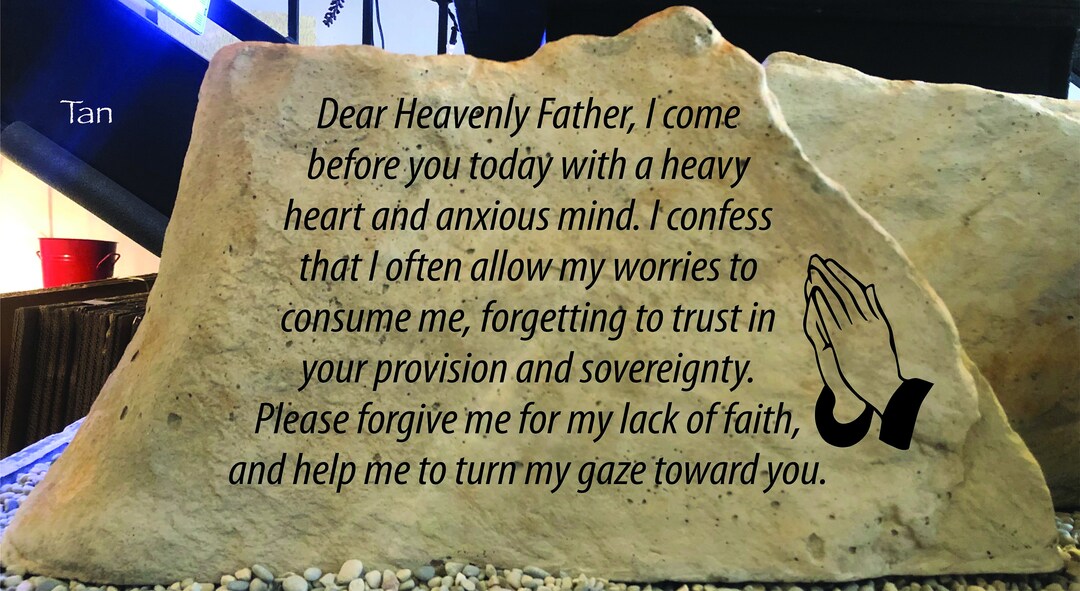 Dear Heavenly Father Stone - Etsy