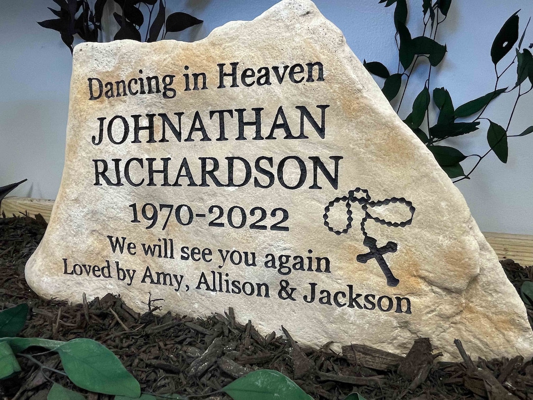 Large Grave Stone or Memorial Free Custom Engraving - Etsy