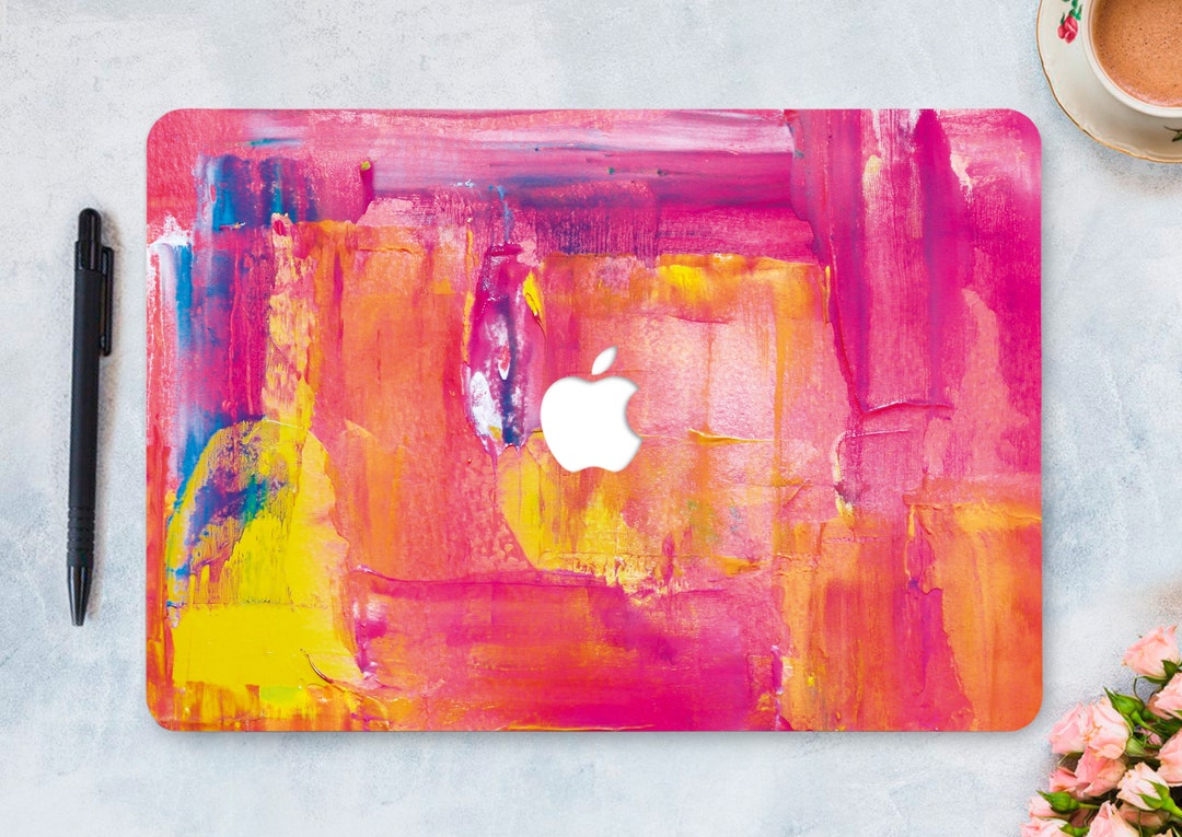 Pink Paints MacBook Pro 16 Case 13 Inch Colorful MacBook Air Case Art ...