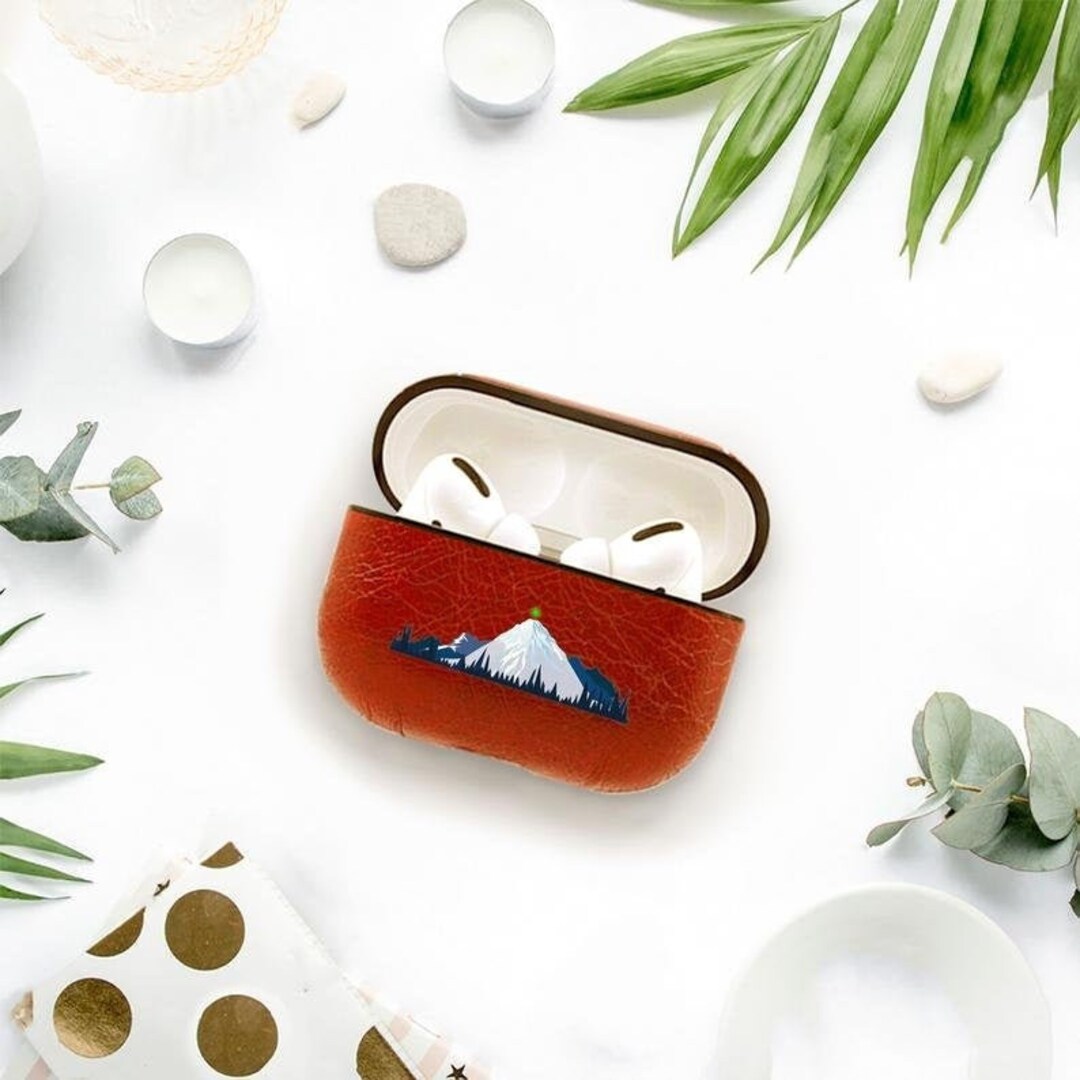 Snowy Mountain AirPod Pro Leather Case Nature Airpods 3 Case New ...