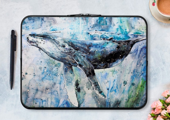Whale Laptop Bag Protective Laptop Case Animal Art Carrying - Etsy