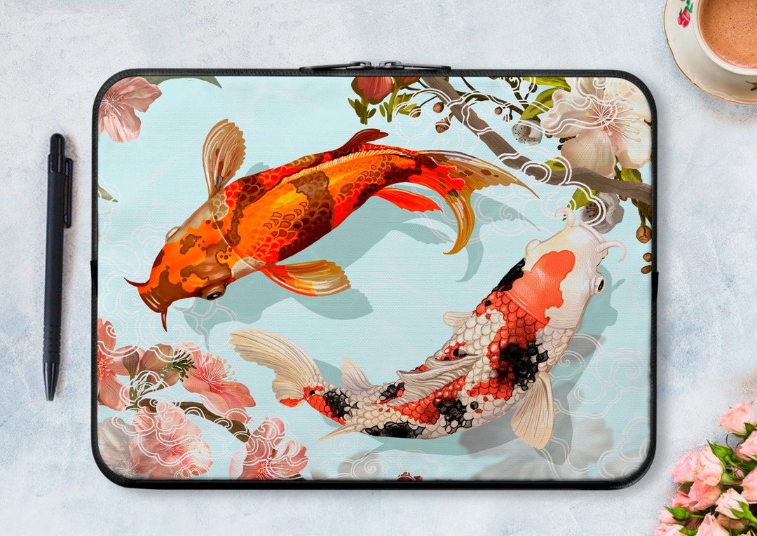 Koi Fish Laptop Bag, Protective Laptop Case Sakura, 13 Inch 14 Inch 15 ...