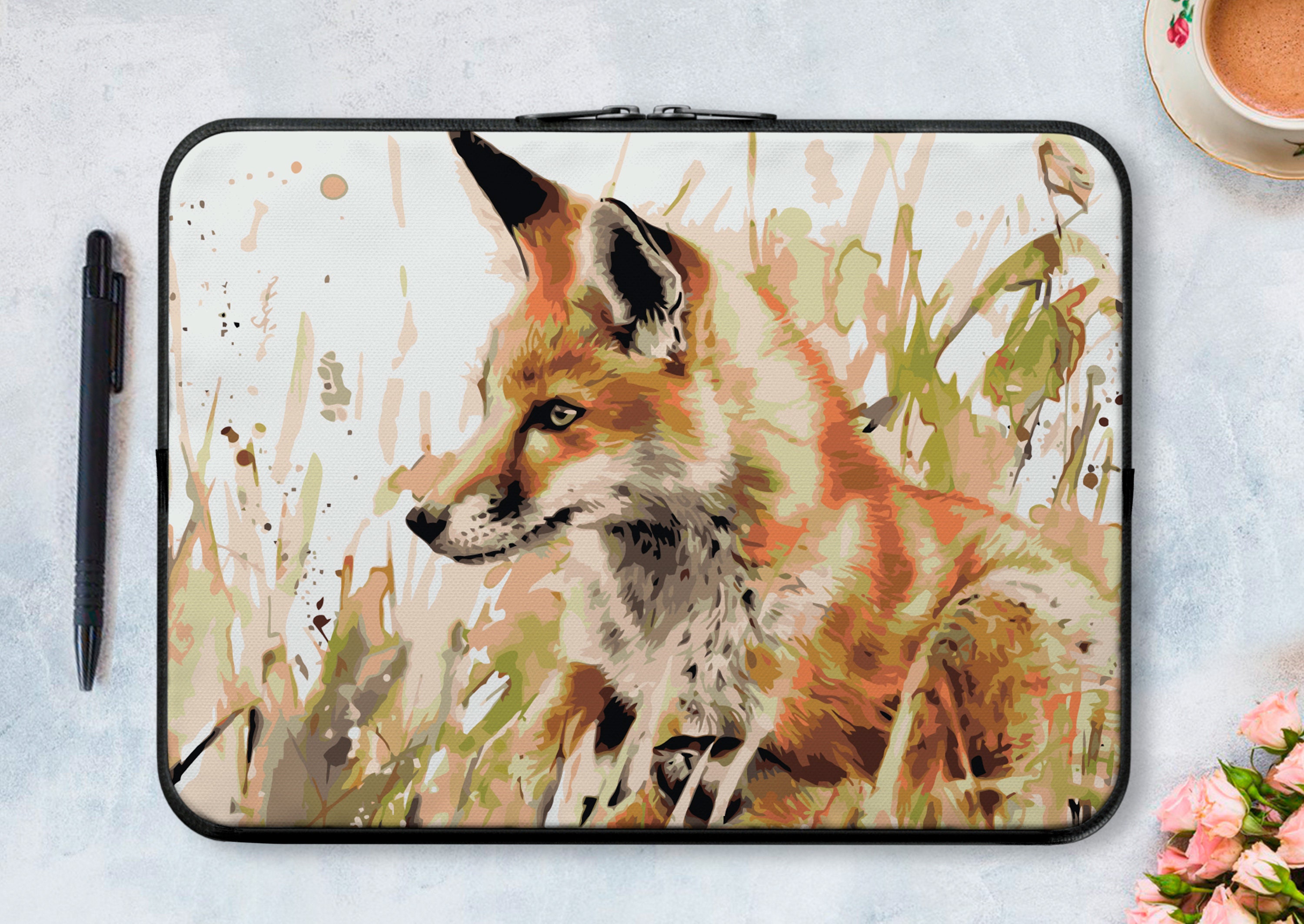 Fox Laptop Bag Protective Laptop Case Animal Laptop Sleeve 13 | Etsy