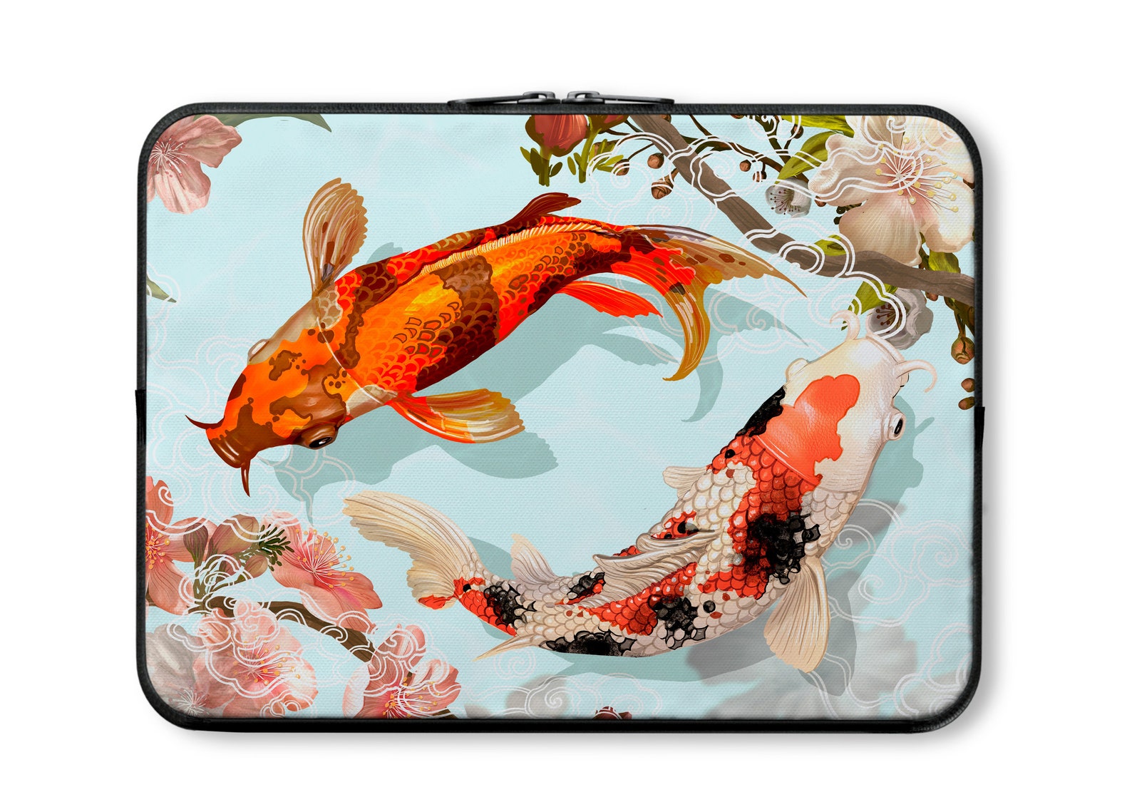 Koi Fish Laptop Bag Protective Laptop Case Sakura Laptop - Etsy UK