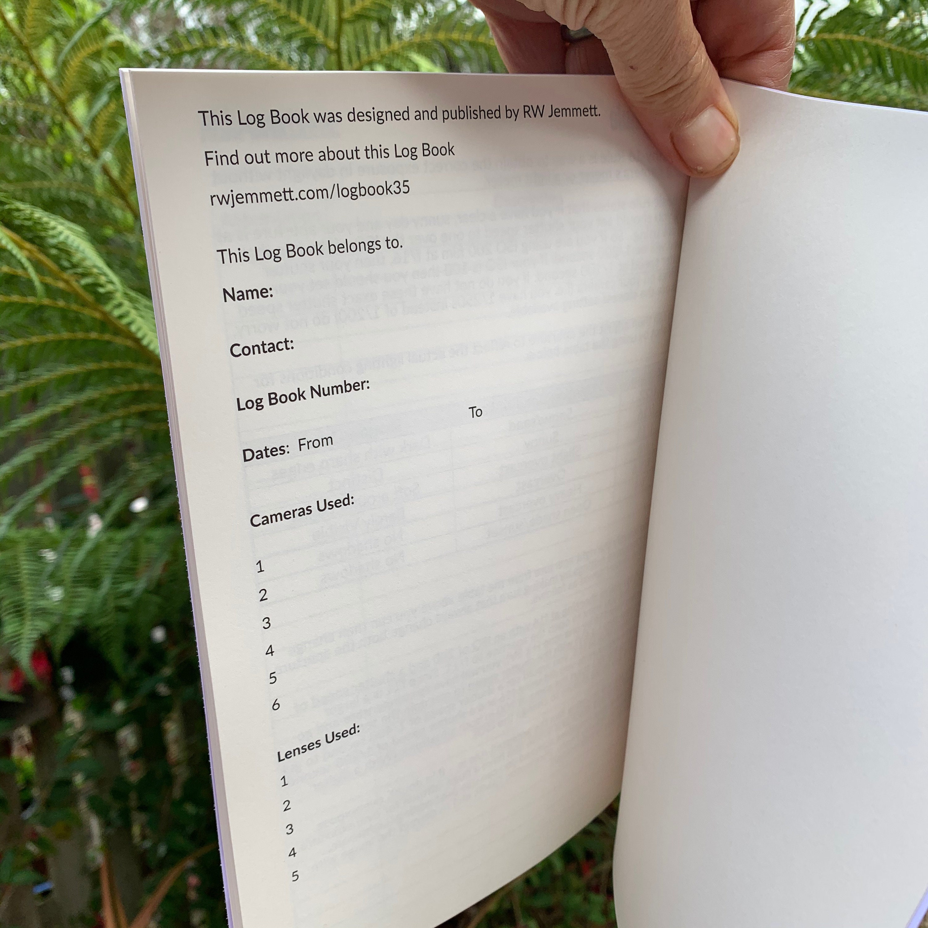 Photography Log Book: for 35mm Film Cameras Paperback. to - Etsy UK