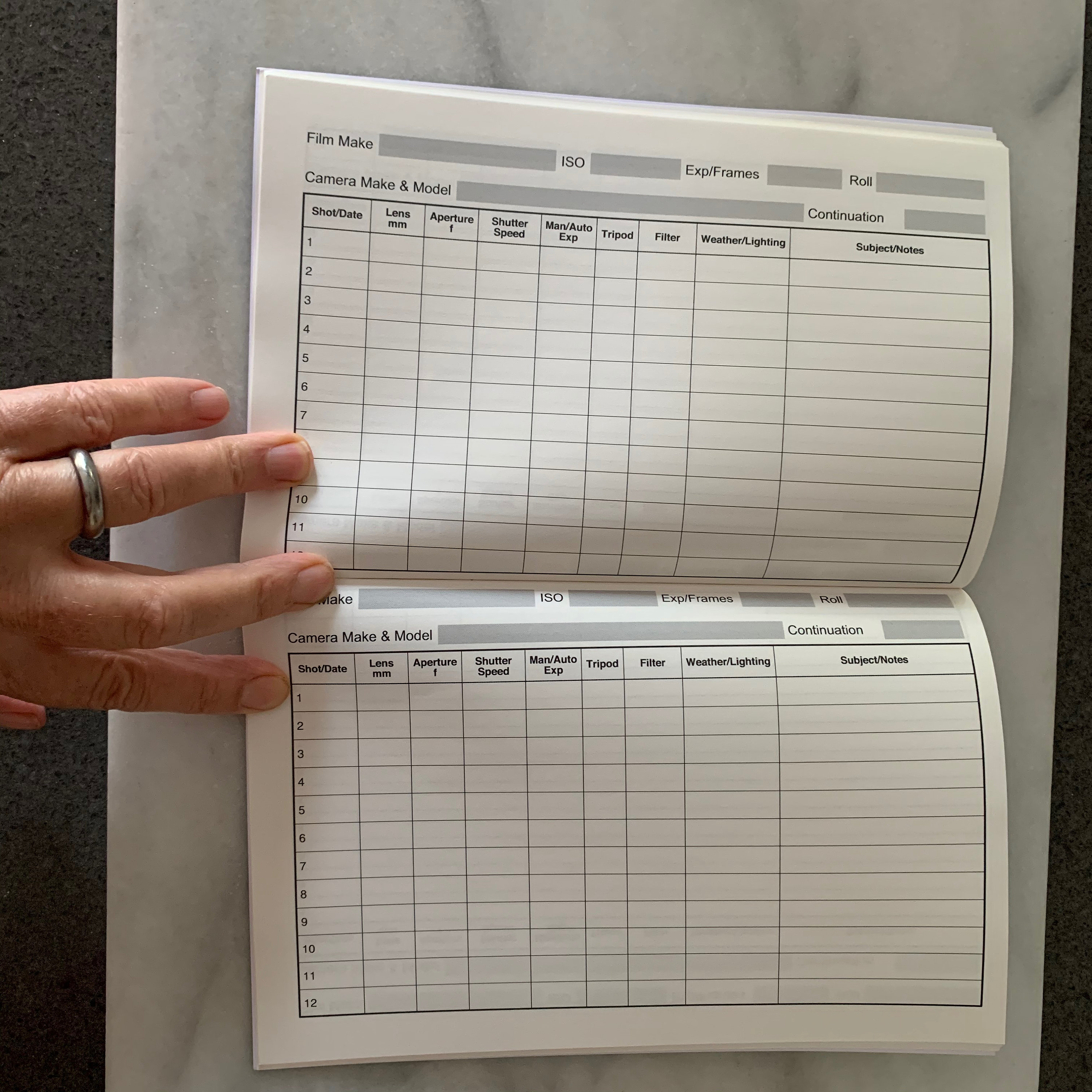 Photography Log Book: for 35mm Film Cameras Paperback. to - Etsy