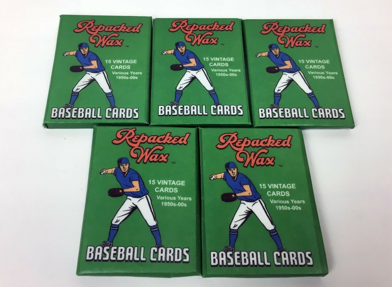 Repacked Wax 36-pack Vintage Baseball Card Wax Box - Cards From 1950s