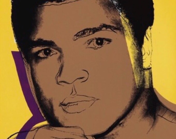 WARHOL Ali Screen 1978 Print YELLOW - Etsy