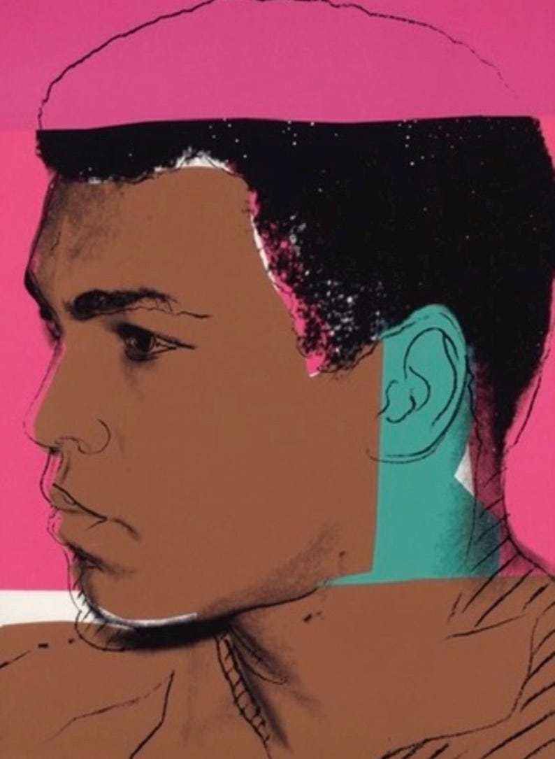 WARHOL Ali Screen 1978 Print YELLOW - Etsy