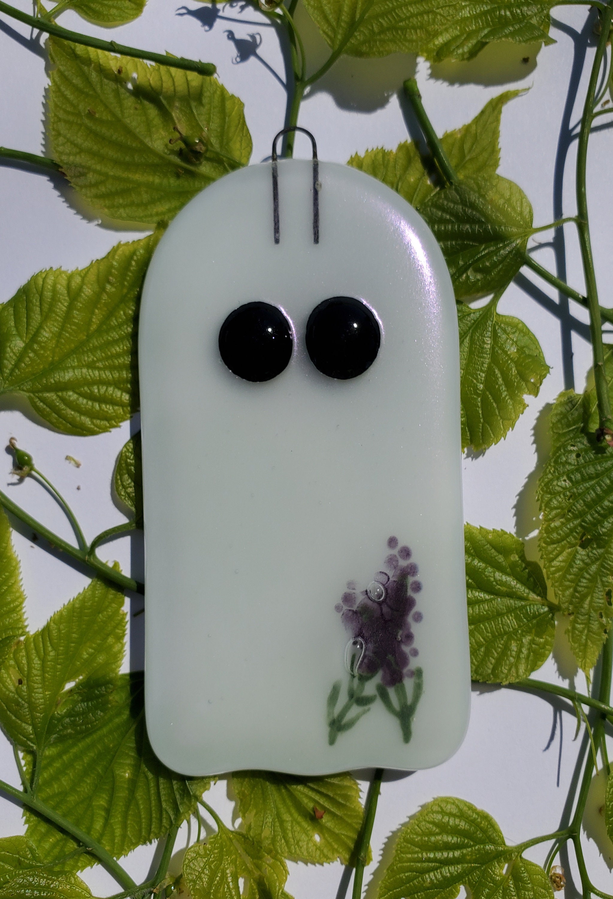Lavender Haze Ghostie - Ghost of Eras Past - Fused Glass Ornament/sun ...