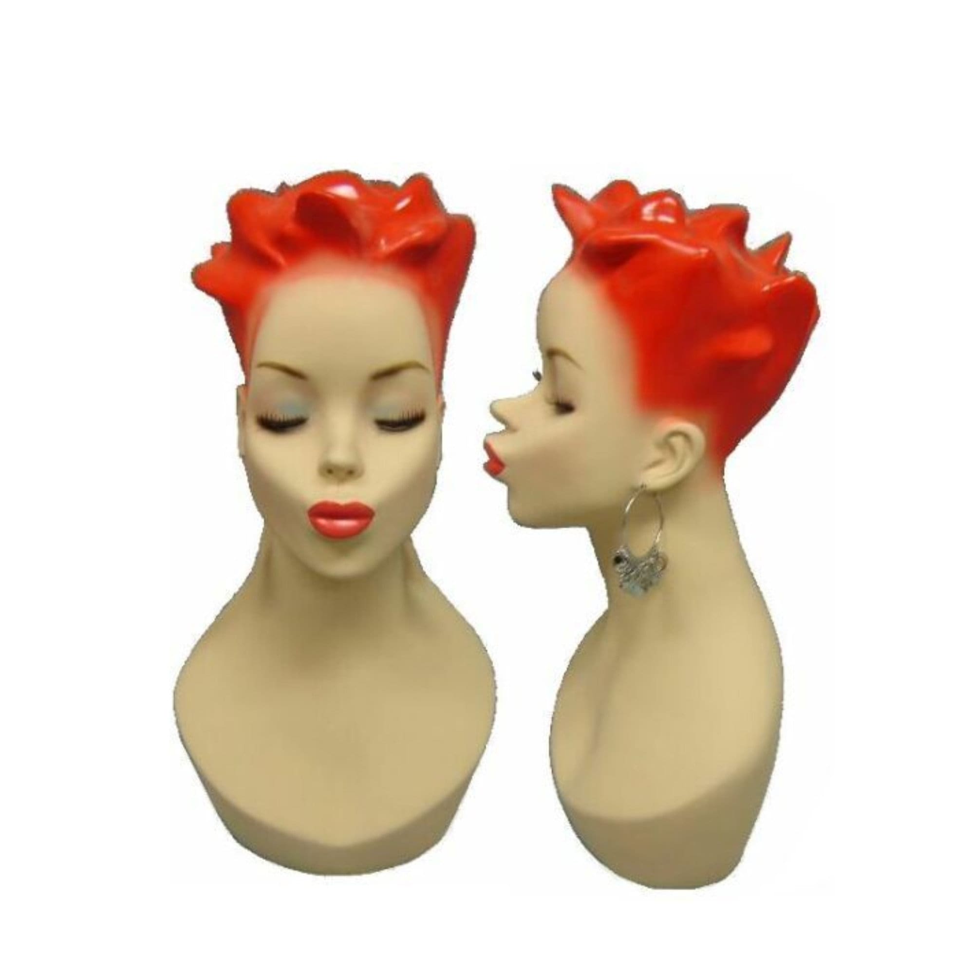 Fiberglass Female Mannequin Head Display - Personalized Monogram Option ...