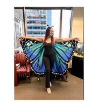 Butterfly Wings Monarch Cape Cloak Wings Costume Short Small Fantasy ...