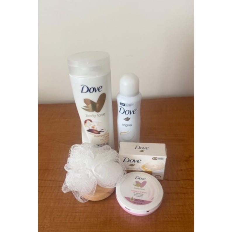 Dove Spa Gift Set: Pampering Body Lotion, Soap & Antiperspirant - Etsy
