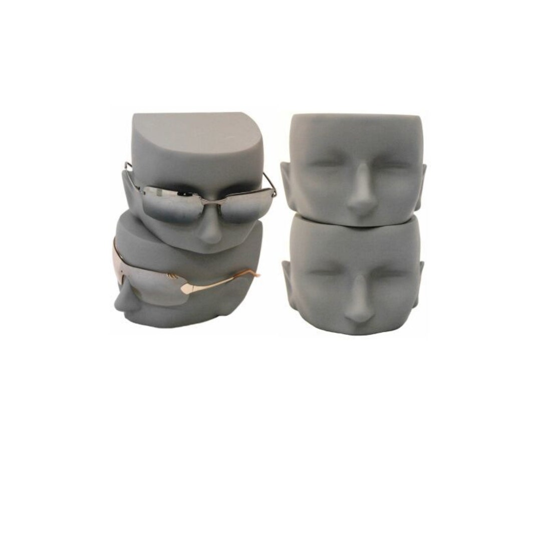Matte Grey Female Sunglasses Display Heads 4 PCS - Personalized ...