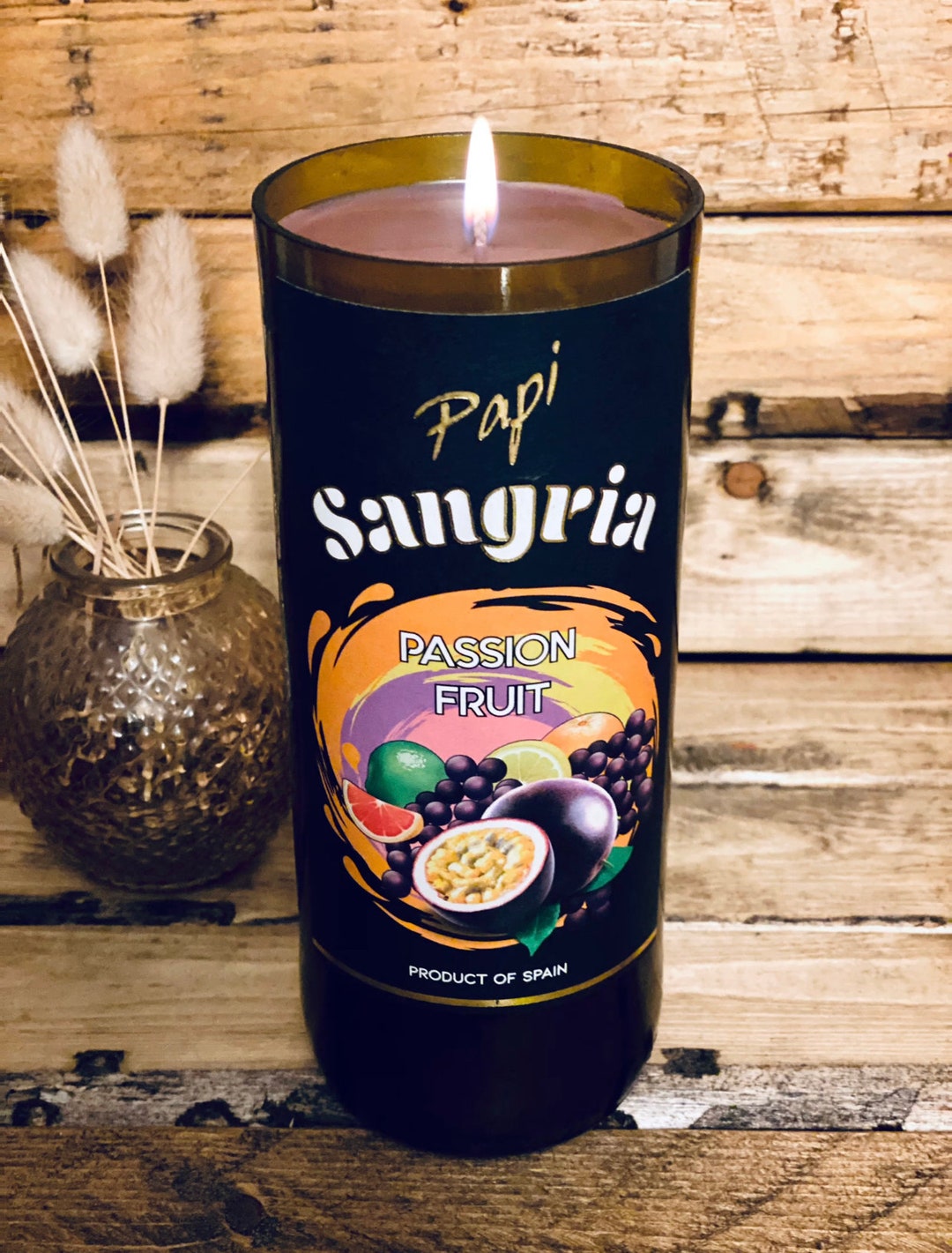 Sangria Candle Papi Passion Fruit Sangria Candle With Fruits Fruit ...