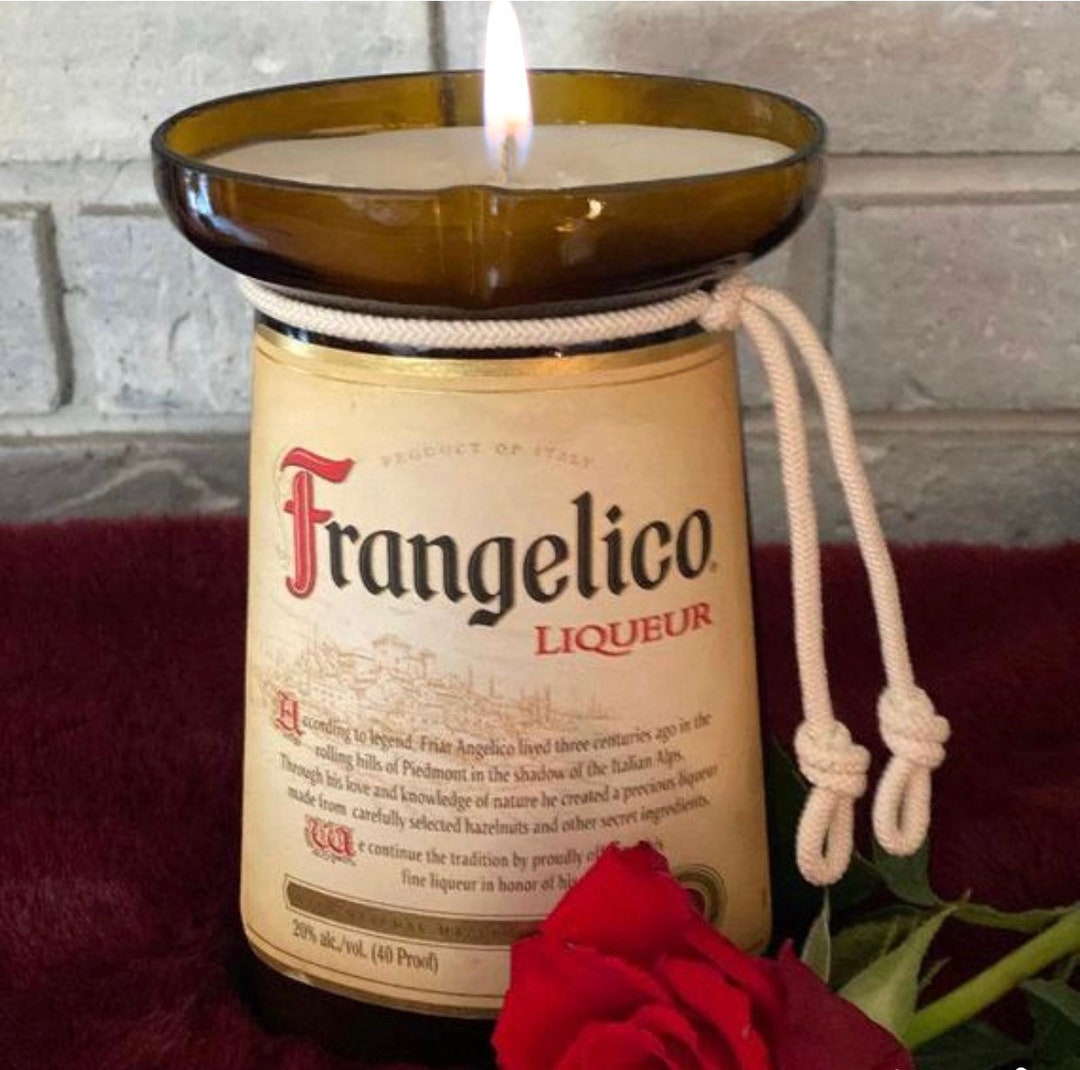 Frangelico Liqueur Bottle Handmade Large Soy Candle Vanilla Hazelnut ...