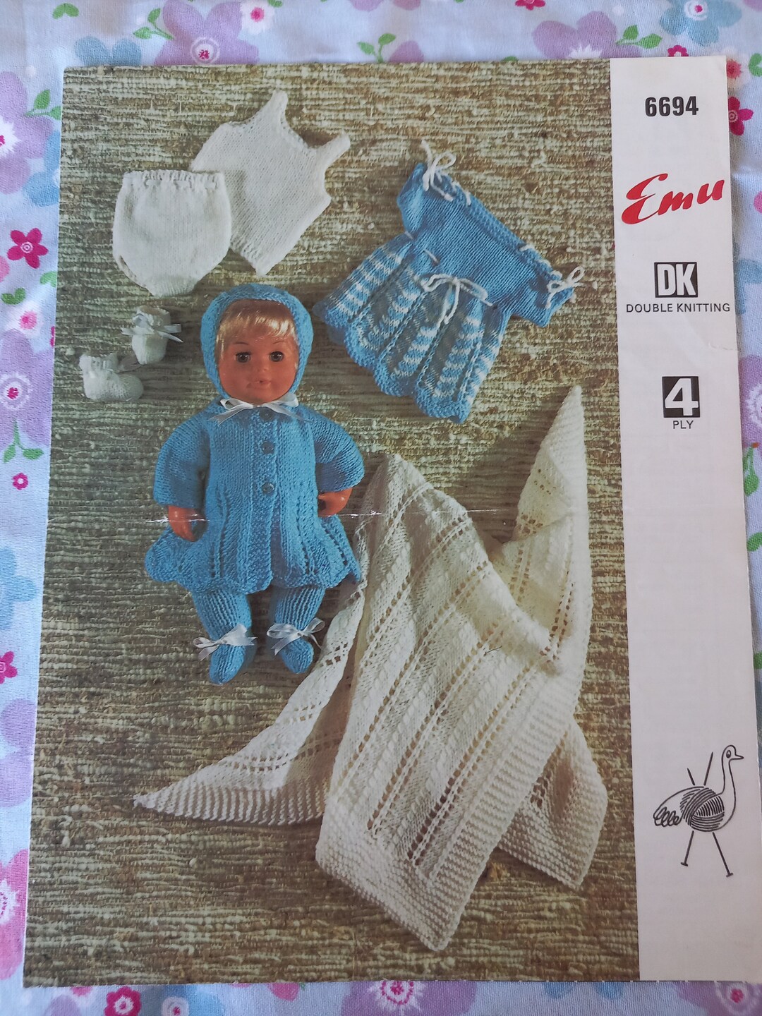 Vintage Emu Double Knit Pattern 6694 ,dolls Outfits - Etsy
