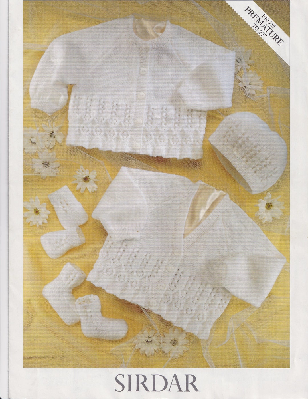 Sirdar Snuggly 4 Ply Knitting Pattern 3930 cardigans hat - Etsy