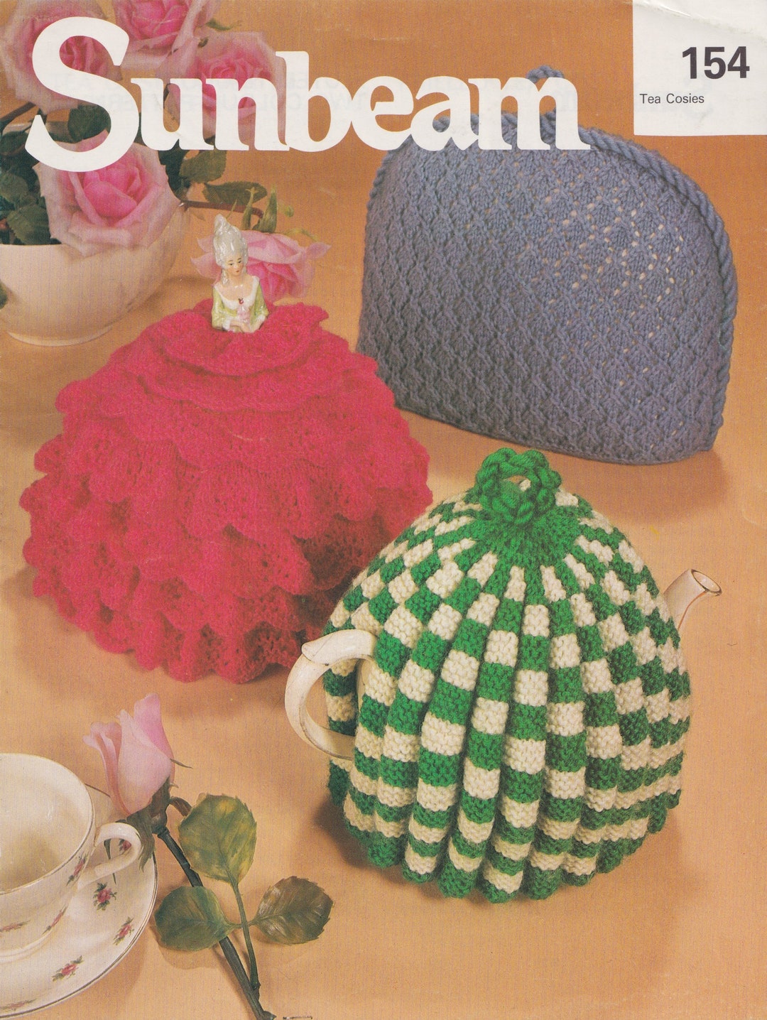 Sunbeam Knitting Pattern 154 tea Cosies Double Knit - Etsy