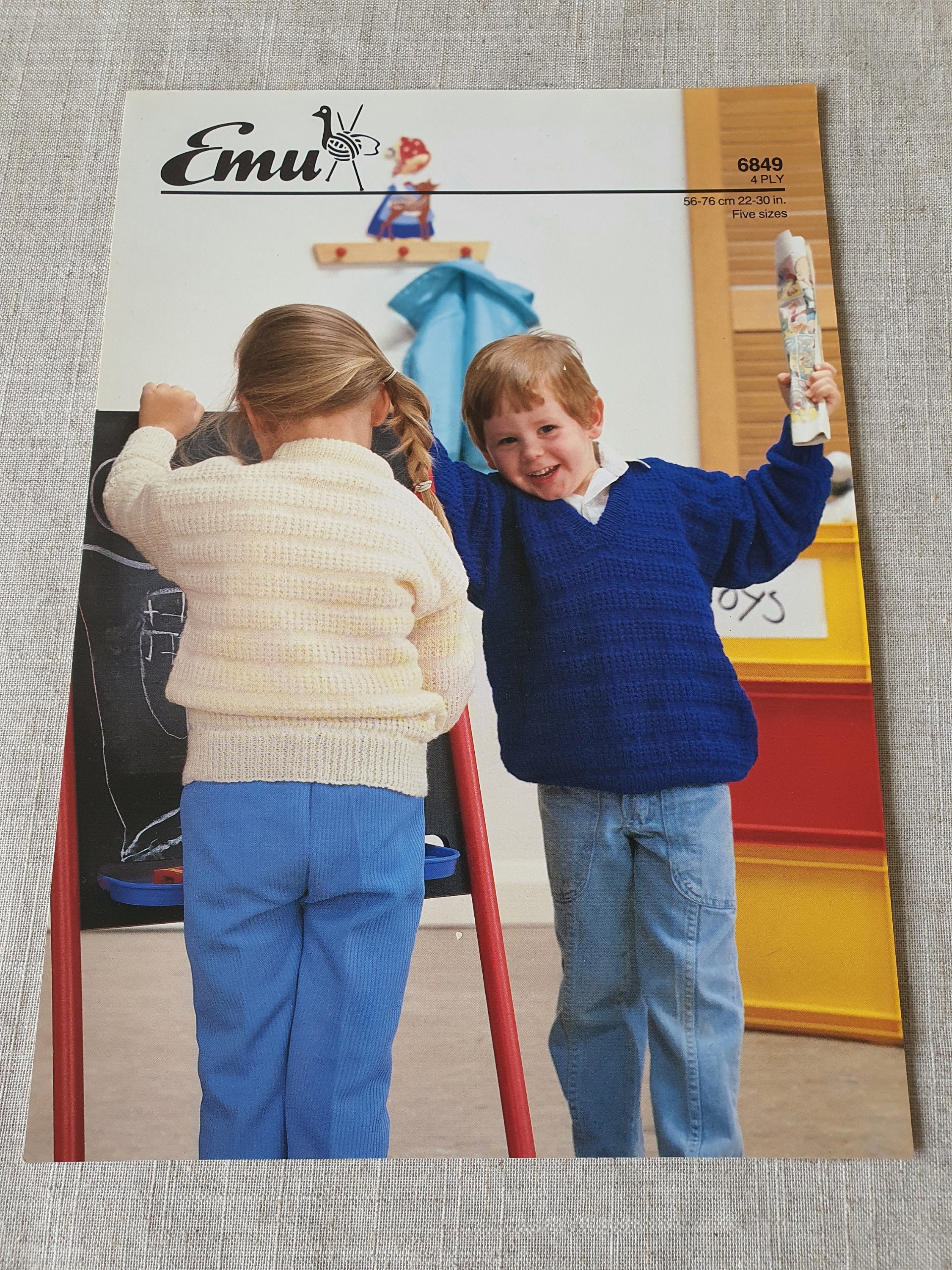 Craft Supplies & Tools Kits & How To Emu Knitting Pattern 6849 Sweaters ...