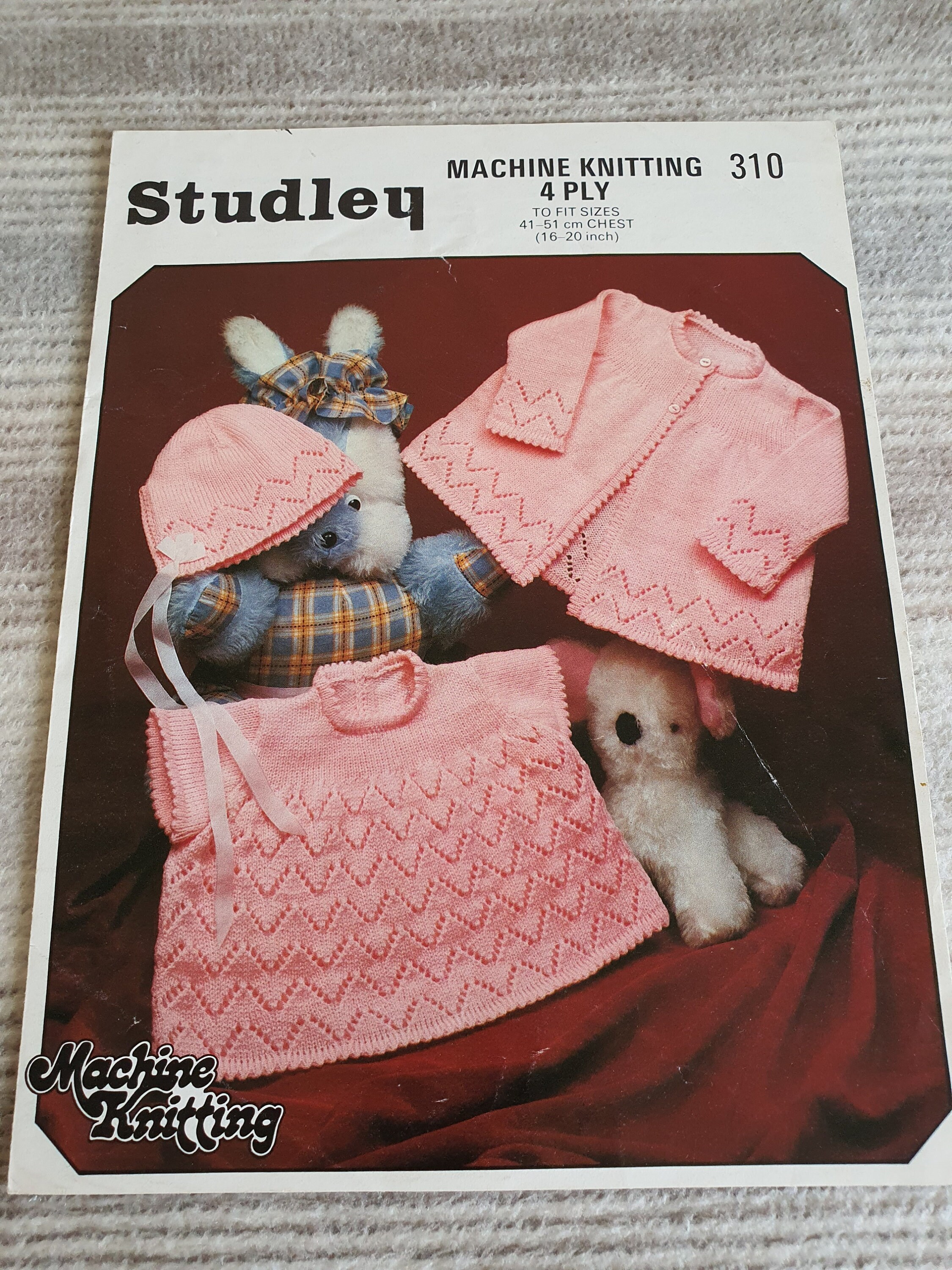 Studley Machine Knitting Pattern 310 4 Ply dress coat & - Etsy