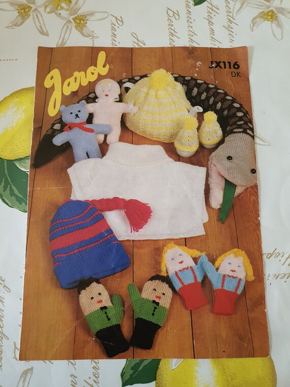 Vintage Jarol Knitting Pattern oddments JX116 DK | Etsy