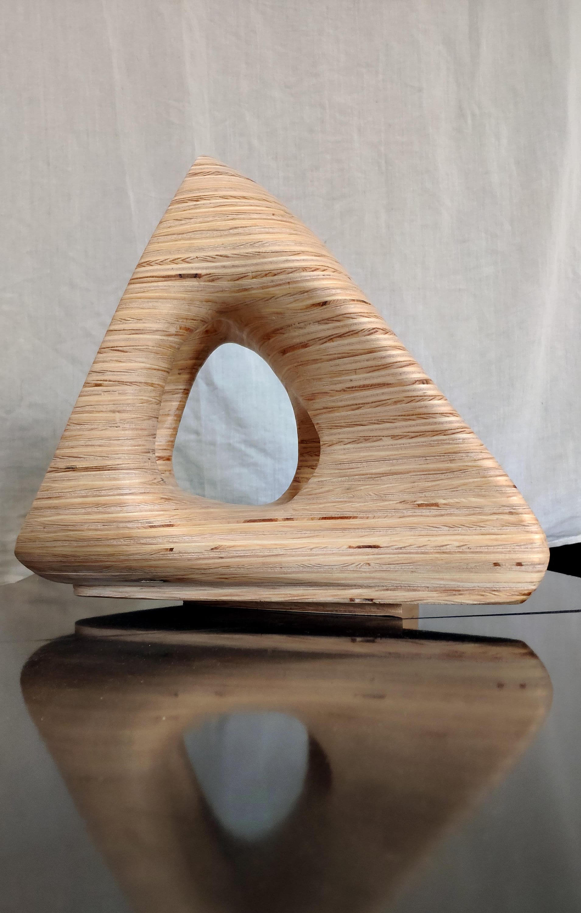 Abstract Contemporary Wood Sculpture, Original, Deco Art, Carved Wood ...