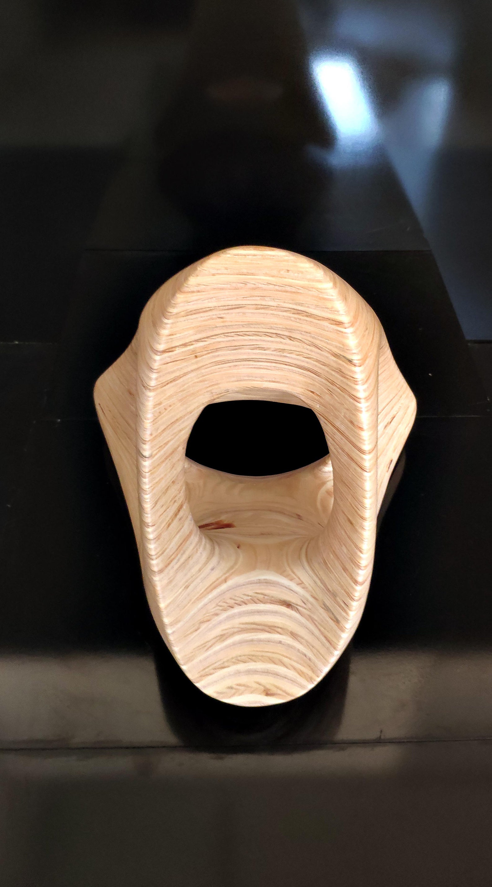 Abstract Contemporary Wood Sculpture, Original, Deco Art, Carved Wood ...