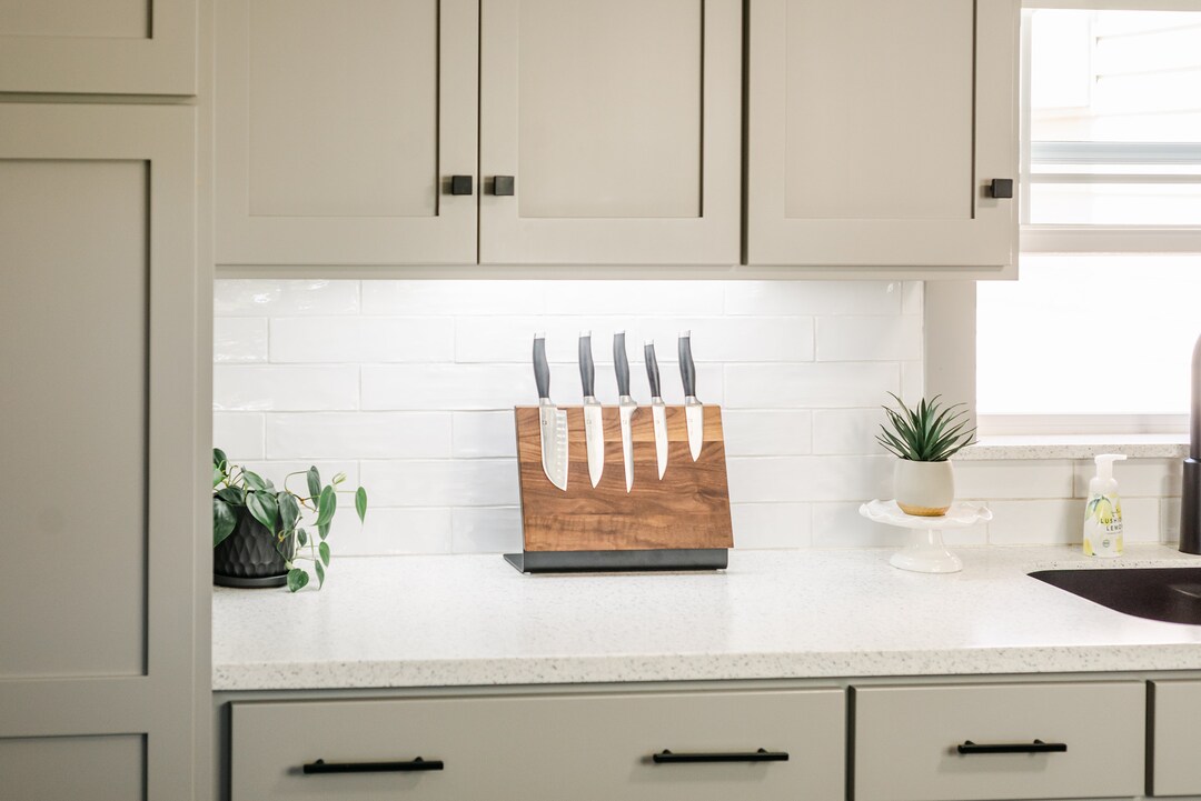 Magnetic Knife Block , Knife Block , Modern Knife Block , Knife Set ...
