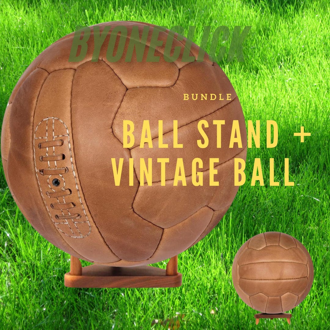 Vintage Leather Football Ball , Old School Soccer Ball , Hand Crafted ...