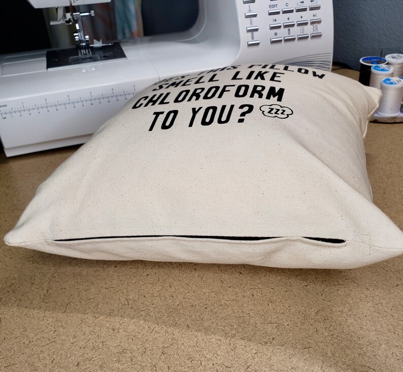 Does This Pillow Smell Like Chloroform to You Throw Pillow - Etsy