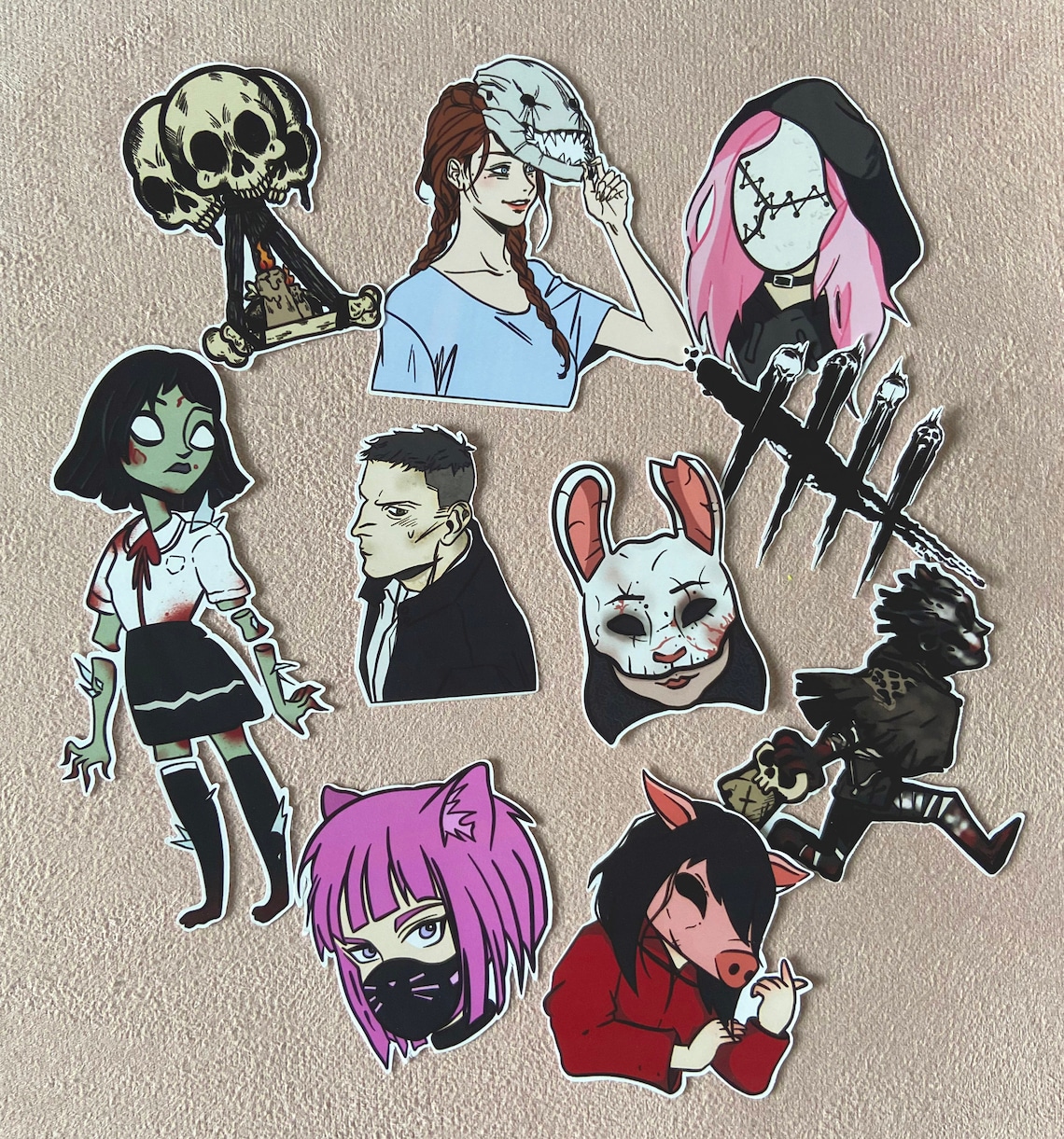 DEAD BY DAYLIGHT Sticker Pack 10 Stickers 10pc matte | Etsy