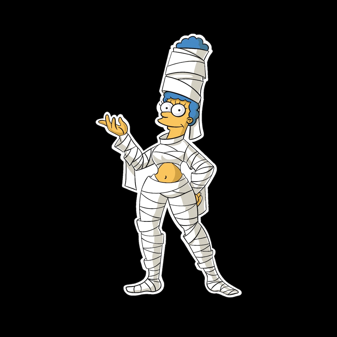 MARGE SIMPSON MUMMY Individual Sticker Premium Vinyl | Etsy