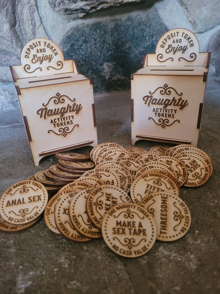 Personalized Adult Naughty Tokens Valentines Day Gift | Etsy