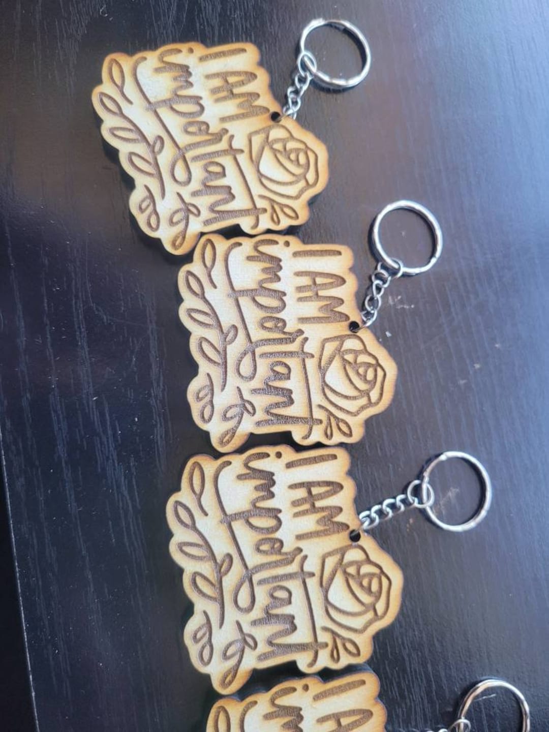 Laser Cut and Engraved Inspirational Keychains, You Are Important, I Am ...