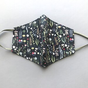 Beautiful Floral Pattern Mask Flower Field Mask Soft Cotton - Etsy
