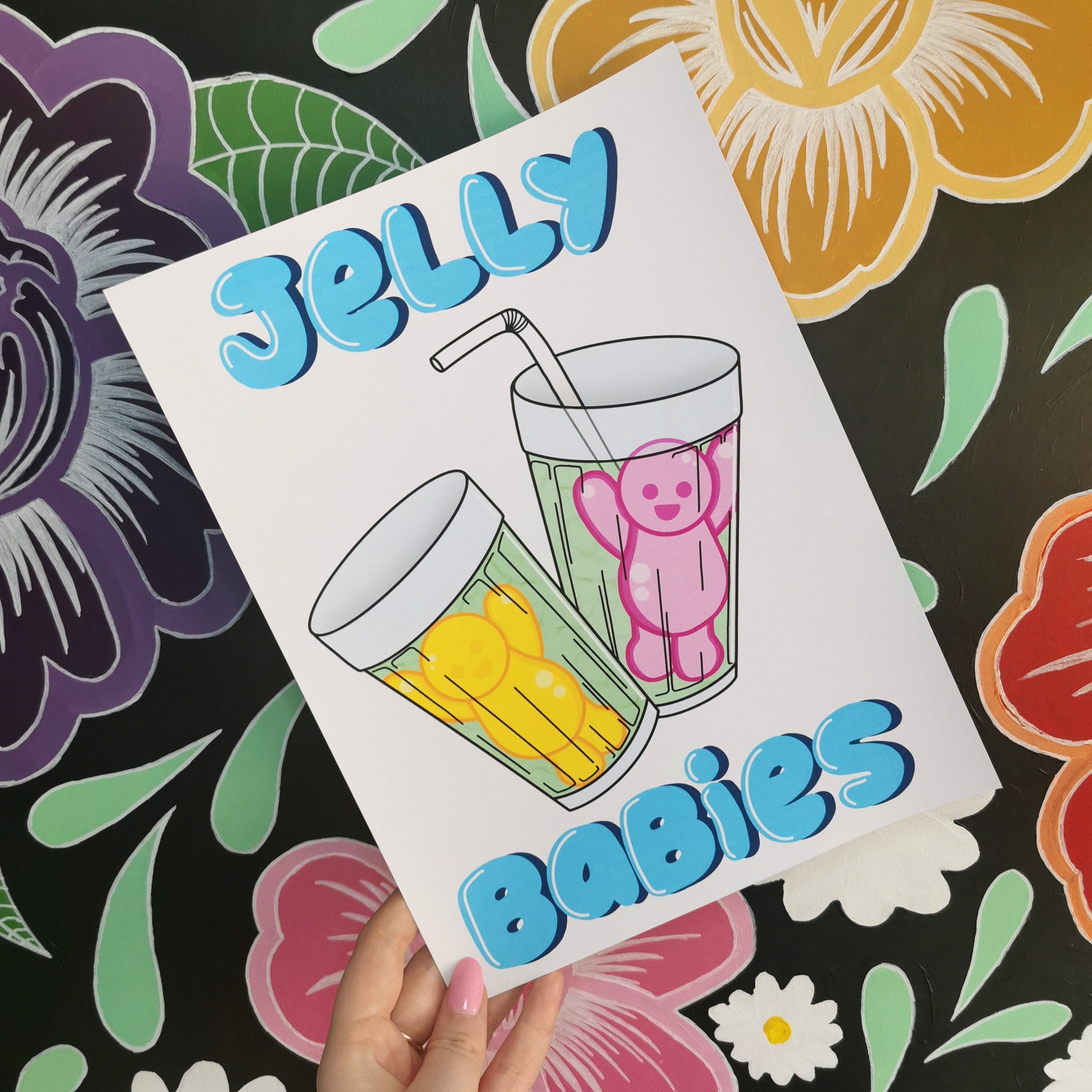 Jelly Baby Cocktail Art Print | Etsy