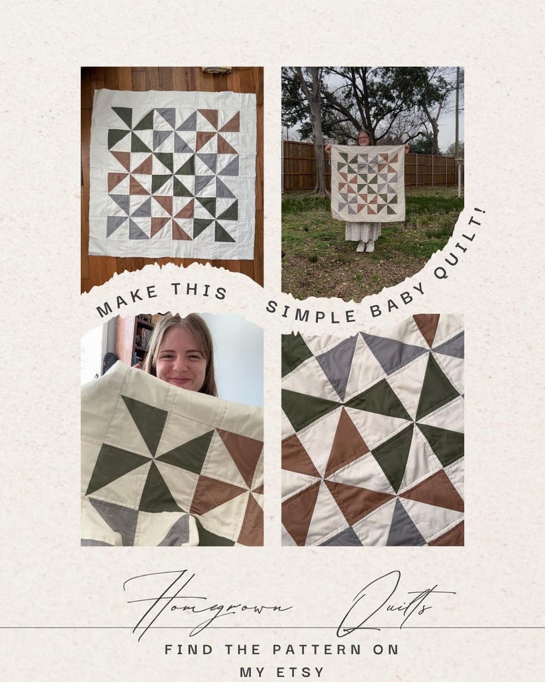 Simple Baby Quilt Pattern - Etsy