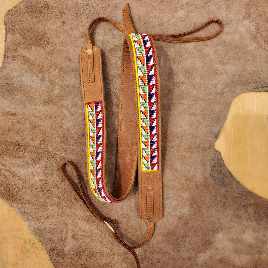 Camera Strap, Adjustable Beaded Camera Strap, Binoculars Strap, Maasai ...