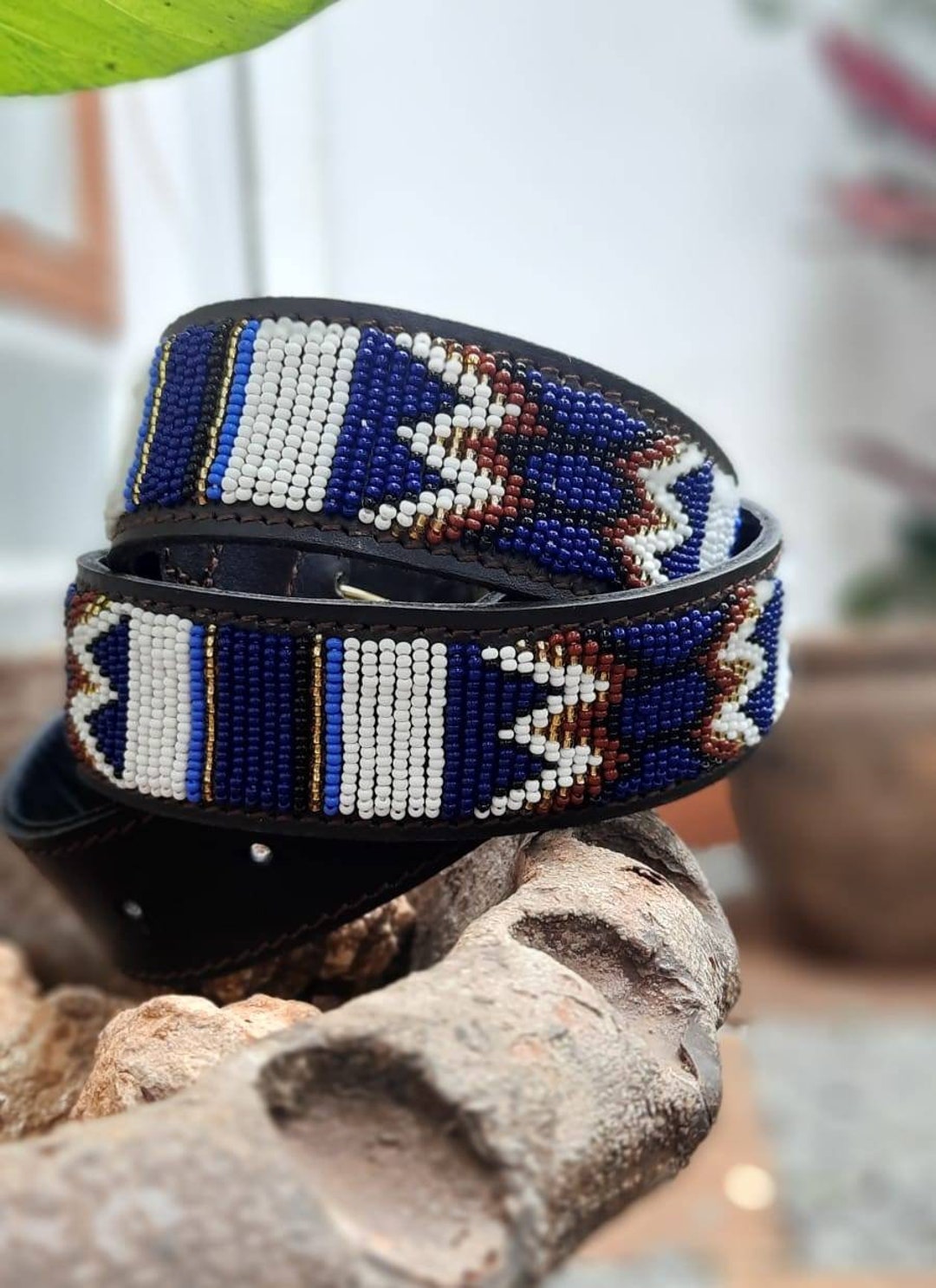 Leather Beaded Belt, Maasai Belt, African Belt, African Handmade Belt ...