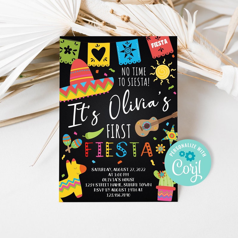 Fiesta Party Invite - Etsy