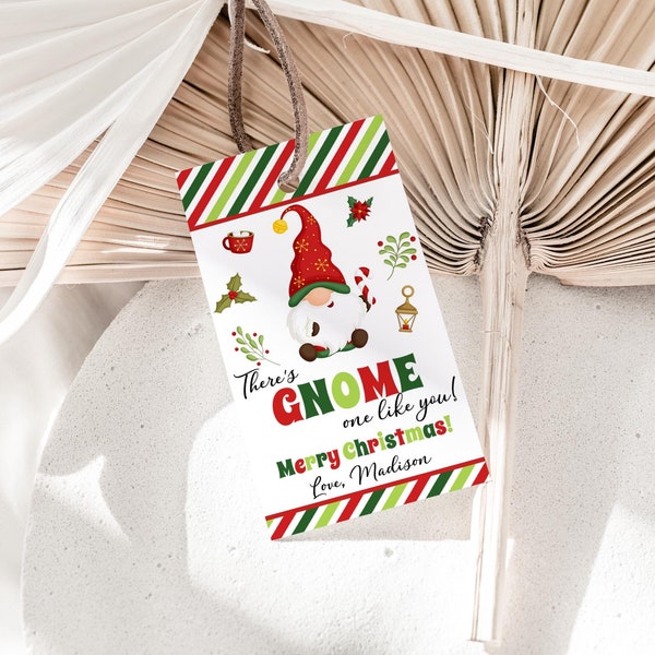Gnome Christmas Tags - Etsy