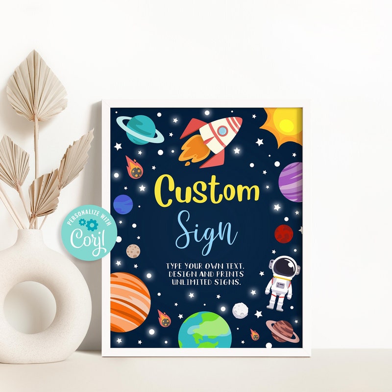 Galaxy Birthday Banner - Etsy