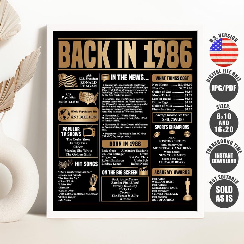 Made in 1986 Shirt Women - Etsy
