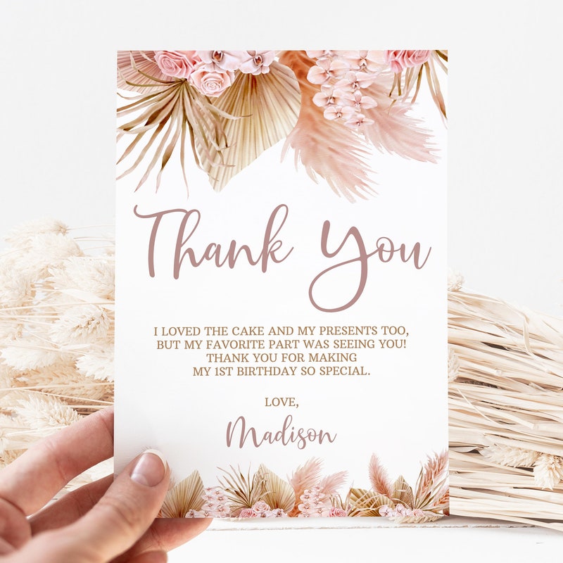 Boho Thank You Cards - Etsy