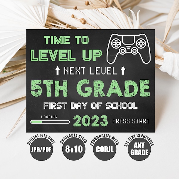 5th Grade Sign - Etsy