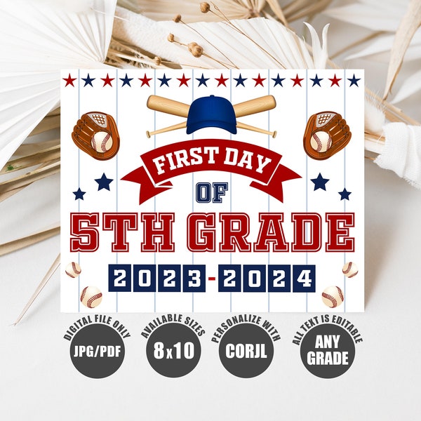 5th Grade Sign - Etsy